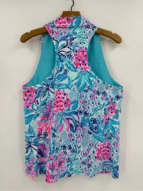 Lilly Pulitzer | Tops | Lilly Pulitzer Luxletic Lakelyn Bra Polo Top In ...